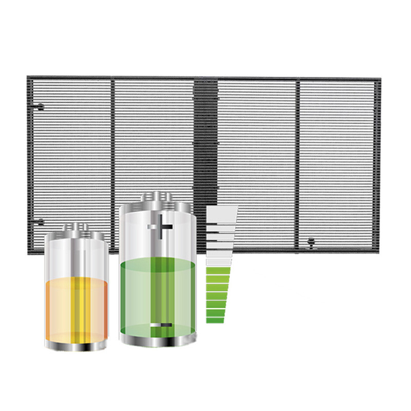 Indoor Advertising LED Screen Film on Glass Window with Optional ...